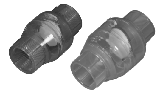 2" Clear PVC Swing Check Valve | Drainage Connect