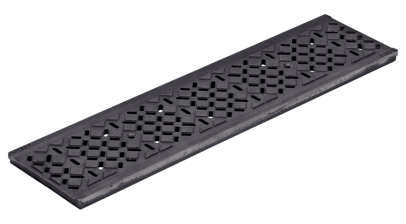 NDS Dura Slope Raw Iron Grate - Decorative Diamond Pattern | Drainage ...