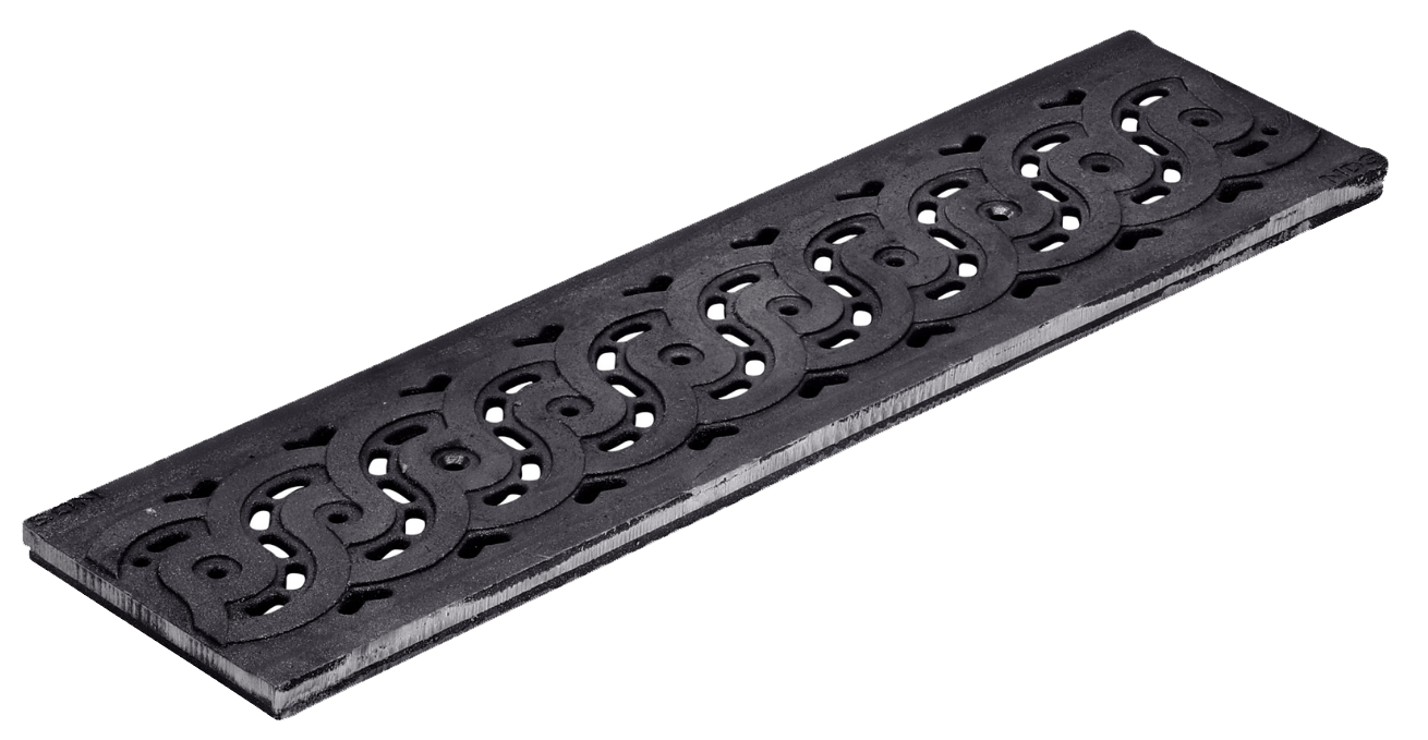 NDS Dura Slope Raw Iron Grate - Decorative Weave Pattern | Drainage Connect